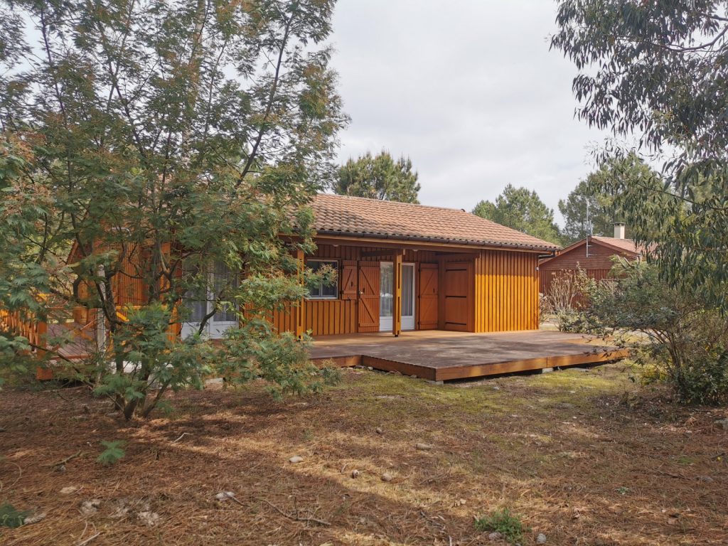 New chalets at Euronat, naturist resort on the Atlantic coast