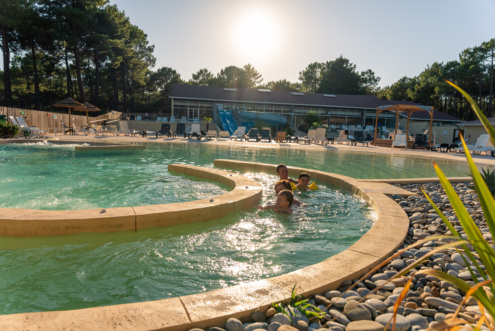Naturist Swimming Pools In Euronat Naturist Resort In France