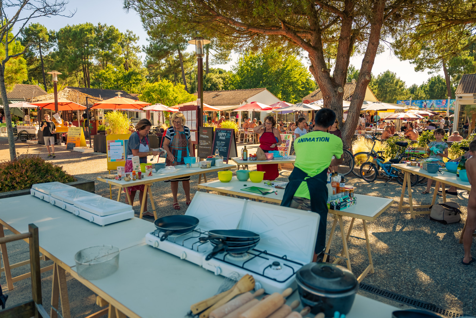 the activities of the naturist centre Euronat, holidays and pleasure